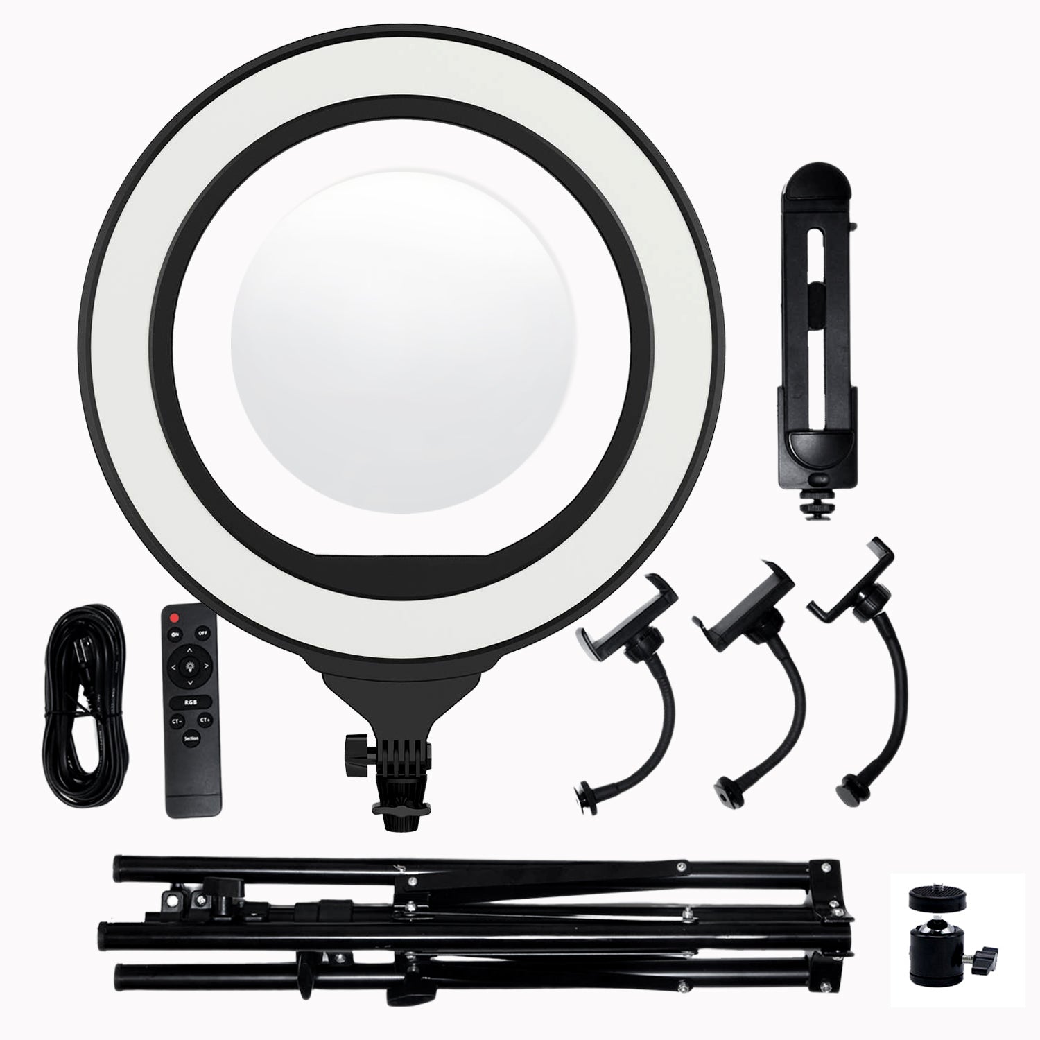 The Socialite 18-Inch iPad Tablet Ring Light with Stand and Mirror ...
